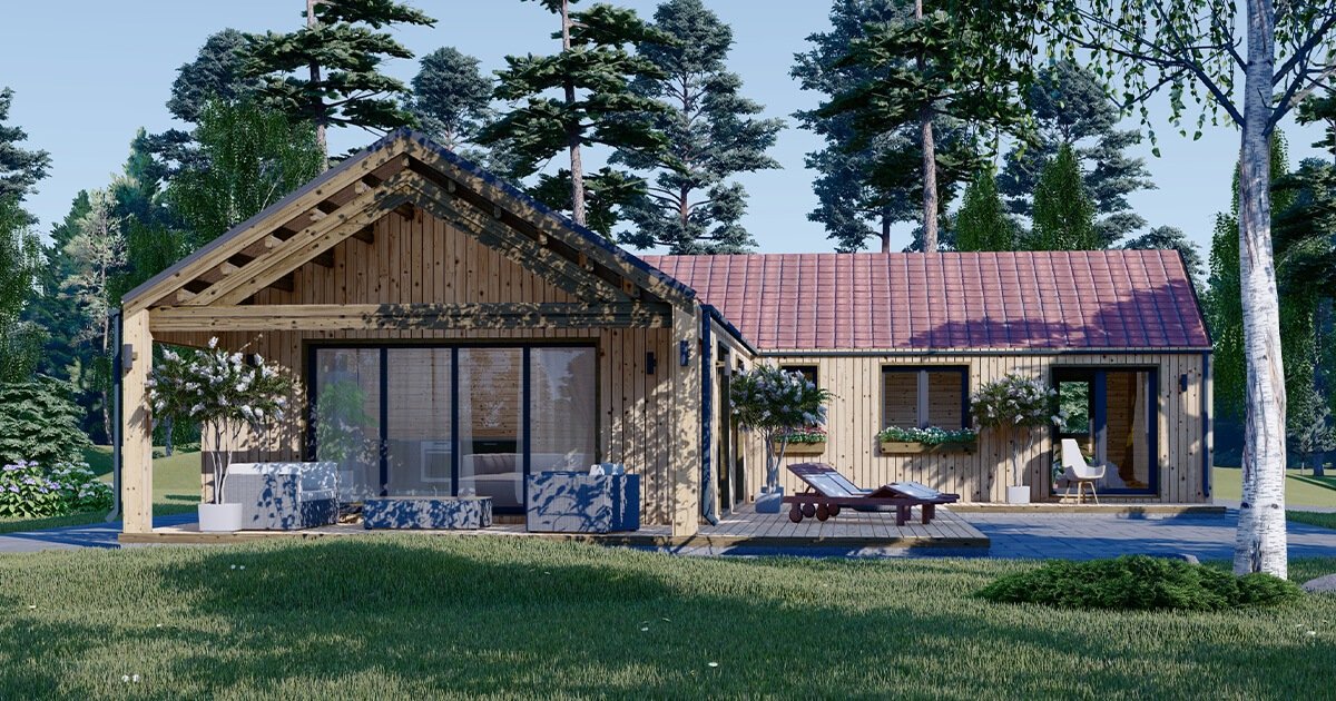 Trähus: bygg ditt prefab-hus i trä med byggsats från Pineca